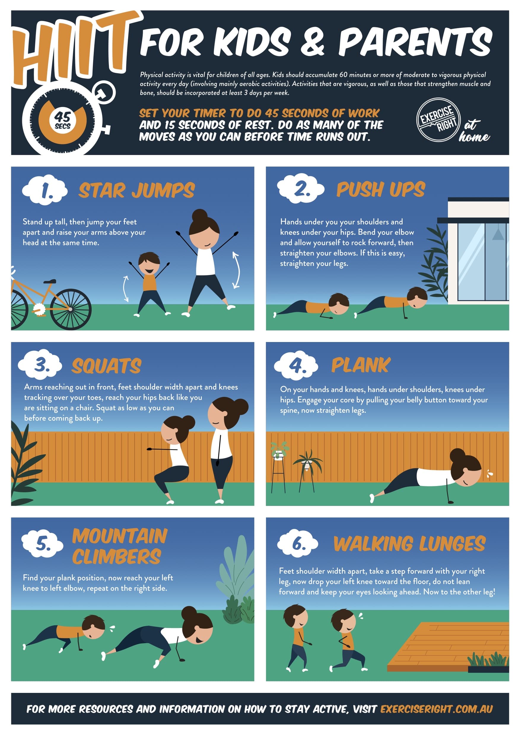 Exercise Right Week - Home Workouts & Resources - Melville Mums